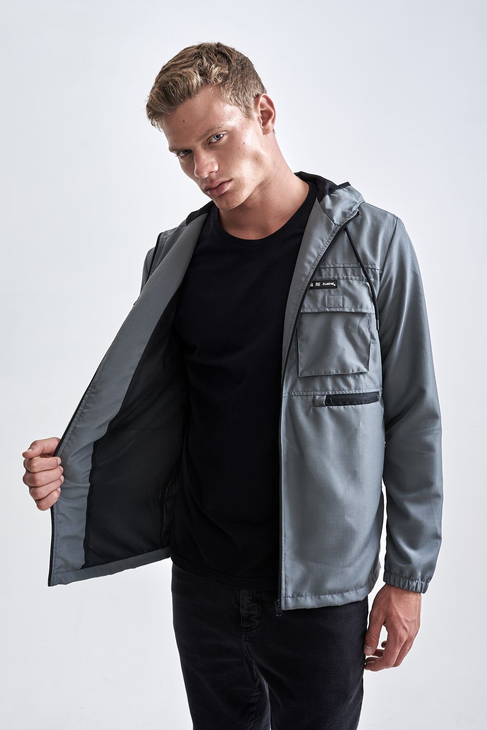 Windbreaker Paine II Cinza | Austral - austral